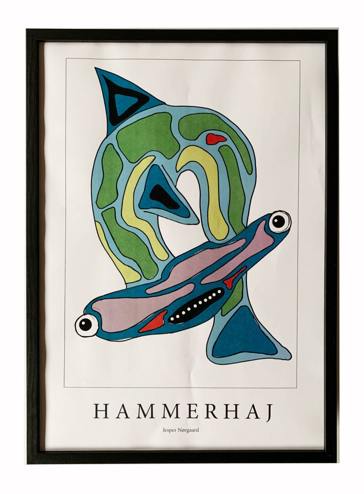 Hammerhaj 43,5x31,5 cm - Fisk og havdyr - Jesper Nørgaard